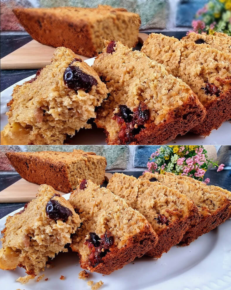 Healthy Diet Cake with Oats and Apples – Made By Emily